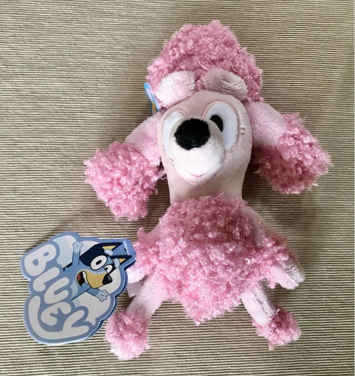 Bluey Pudel „Coco“ Kuscheltier, Stofftier, Pink, Neu (Neu und ...