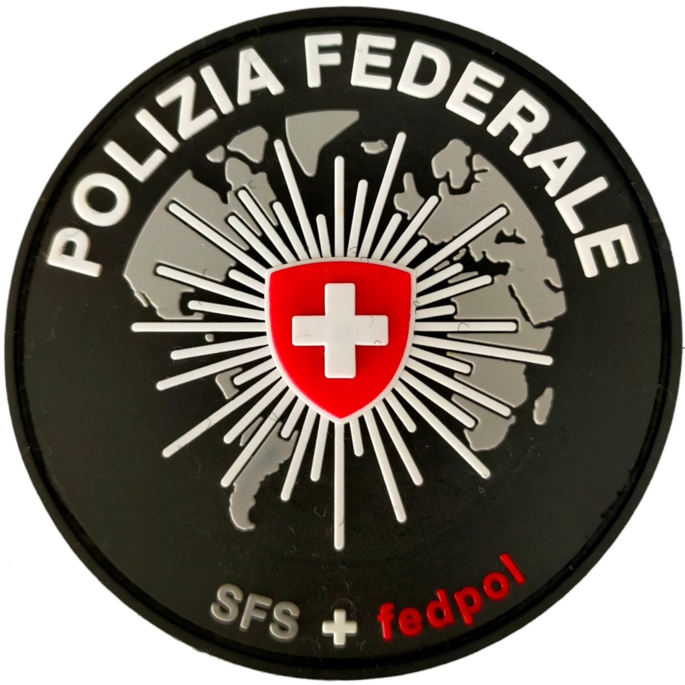 Polizia Federale SFS + fedpol Abzeichen Patch mit Klett. (Neu und originalverpackt) in ...