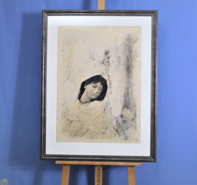 Otto Bachmann, Lithografie, "Varieteszene" neu top gerahmt (D'occasion ...