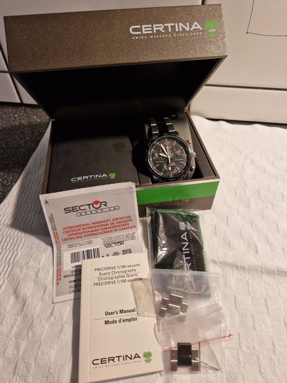 Certina Chronograph, DS Podium, NEUE Batterie, Saphirglas 💥 (Neu (gemäss Beschreibung)) in ...