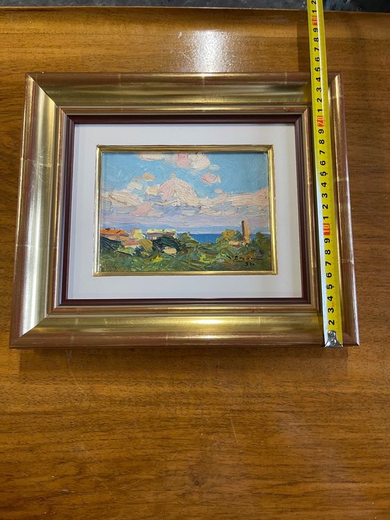 Antique tableaux peinture sur bois signé | Kaufen auf Ricardo