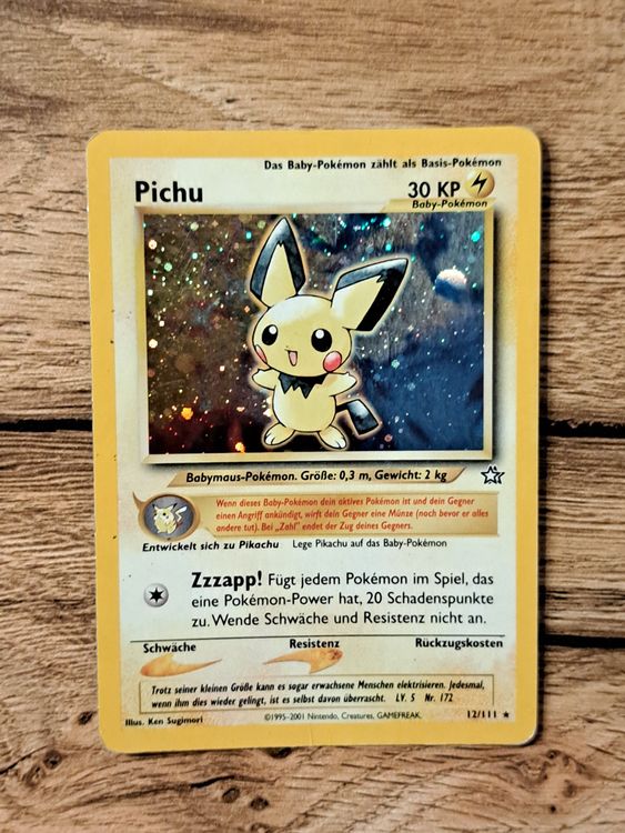 Pokémon Trading Card Game, Pichu, Neo Genesis (Gebraucht) in Rotkreuz ...