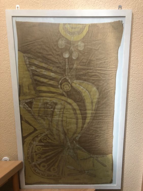 Batik Bild Kunst Gemälde Gerahmt Paula Butmeister Binoth | Kaufen auf Ricardo