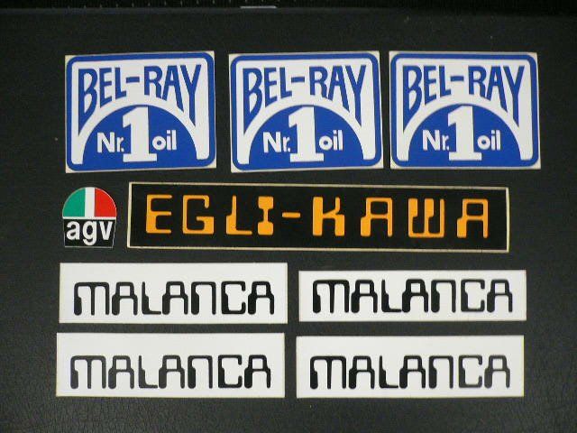 Sticker, Aufkleber, Autocollant - vintage Malanca, Egli, AGV (Neu ...