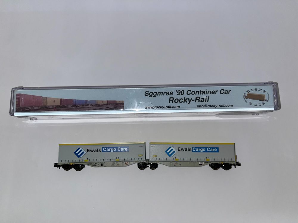 Containerwagen Spur N mit Auflieger EWALS CARGO CARE RR60106 (Gebraucht ...