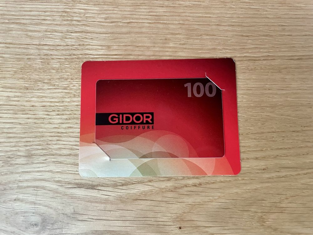 Gidor Geschenkkarte (Neu (gemäss Beschreibung)) in für CHF 74 – mit ...