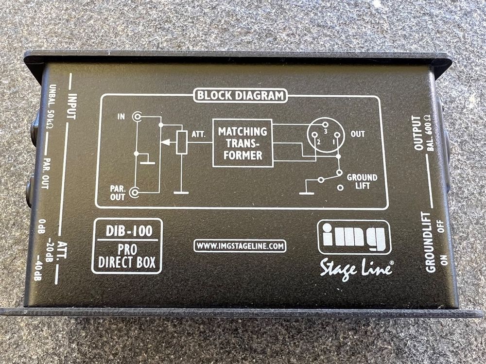 Black Diagramm, Stage Line, DIB-100 Di Box | Kaufen auf Ricardo