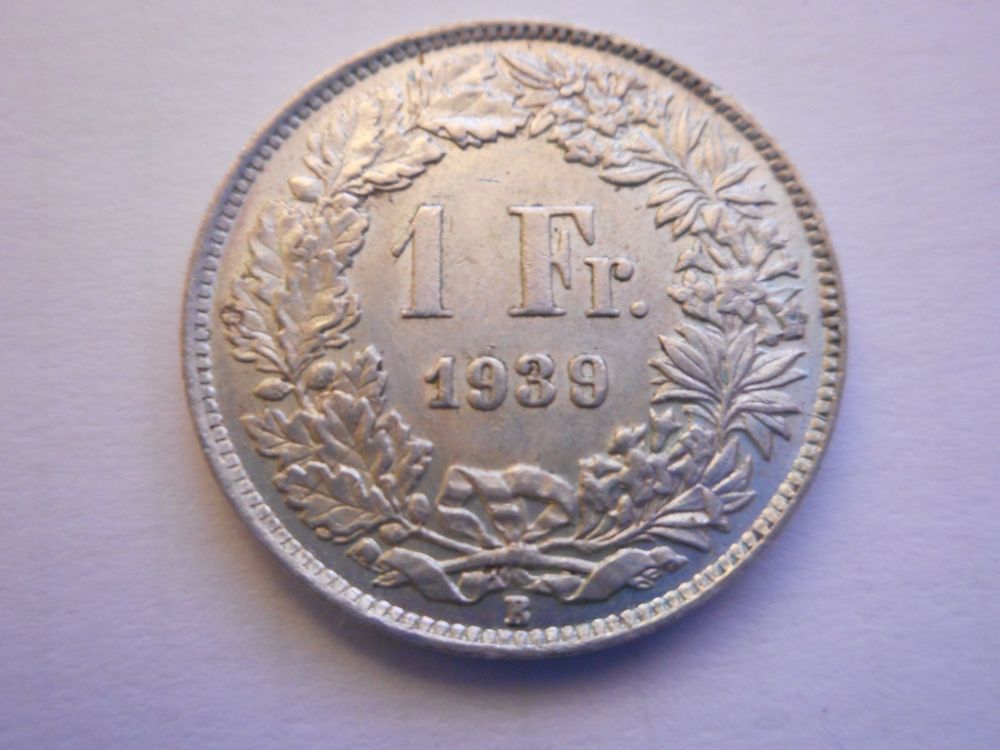 1 Fr. 1939 unz silber | Kaufen auf Ricardo