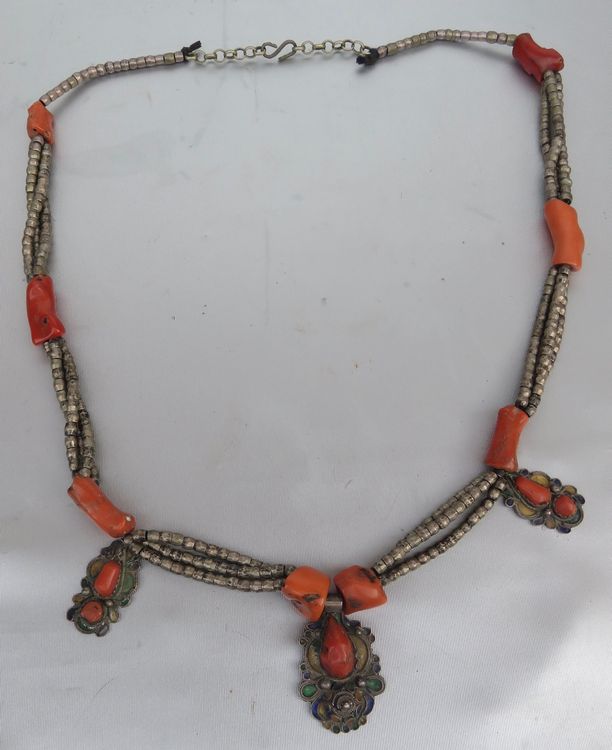 COLLIER SILBER ROTE KORALLE EMAIL (Gebraucht) in BERN für CHF 75 – mit ...