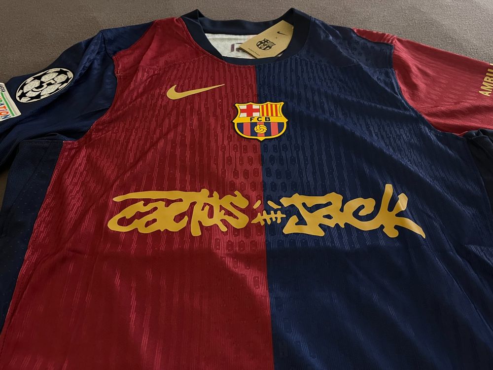 FC Barcelona Lamine Yamal Travis scott M Heim Fussballtrikot | Acheter ...