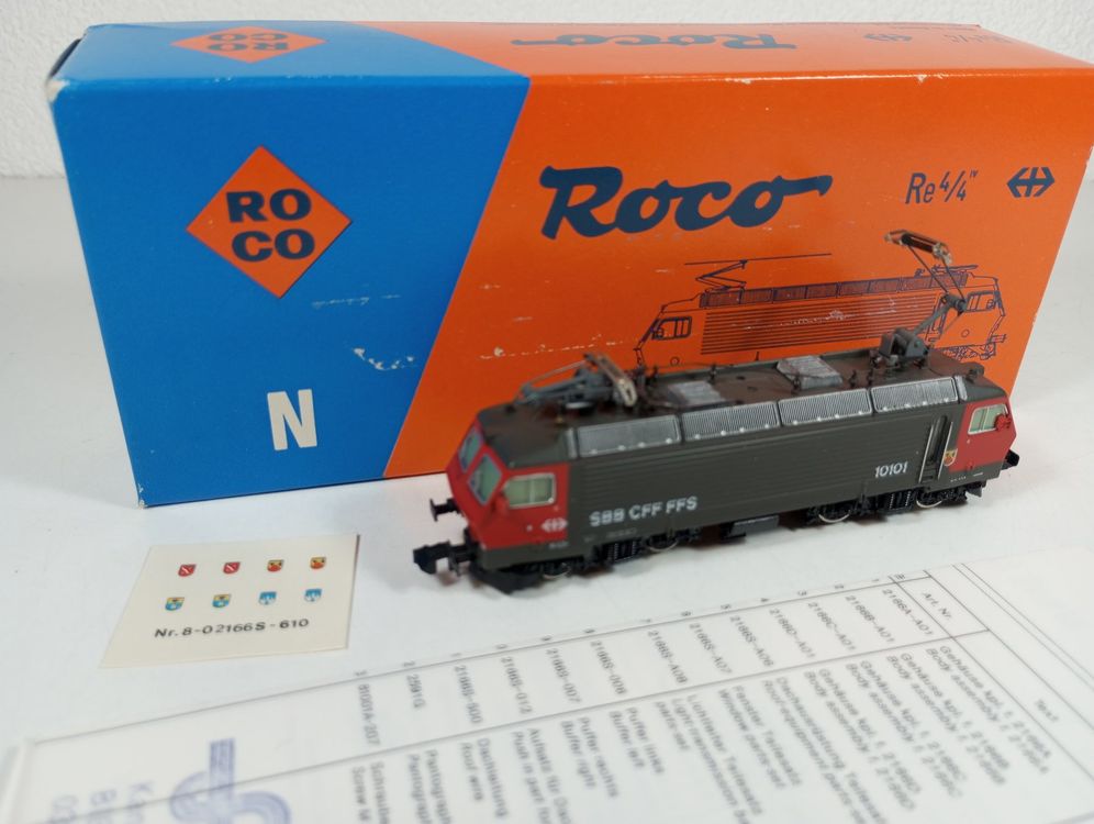 ROCO N: 02166A, Lokomotive Re 4/4 IV SBB CFF (Gebraucht) in Fontaines ...