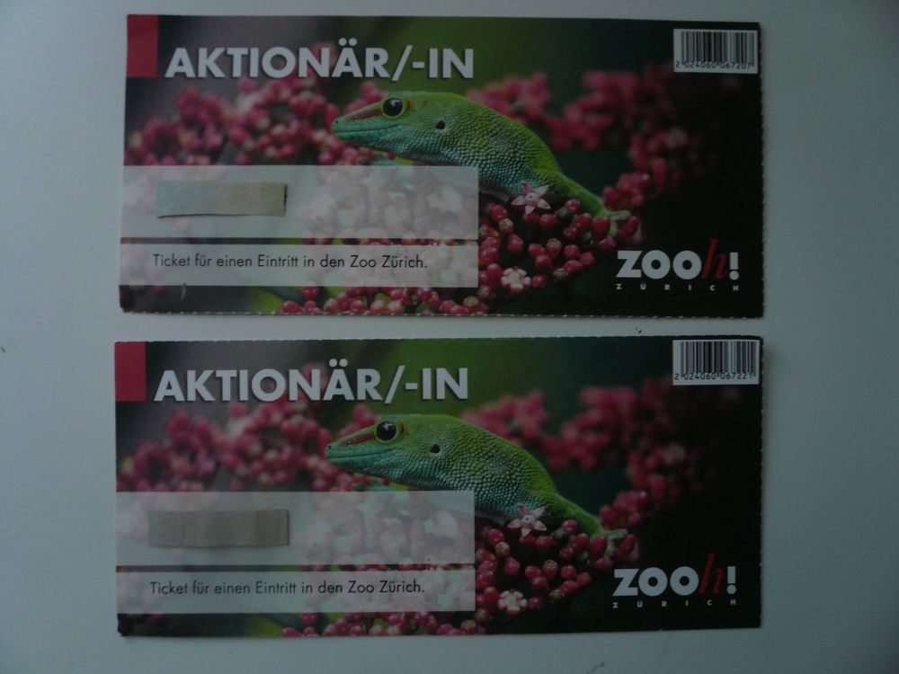 GUTSCHEIN - 2 EINTRITTE ZOO ZüRICH (Neu und originalverpackt) in Schwerzenbach für CHF 31 – mit ...