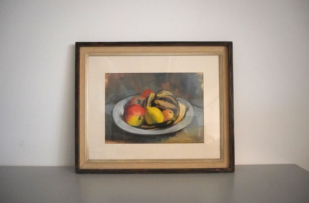 Vintage Stillleben Ölgemälde gerahmt sign. Wolf S050 (Gebraucht) in Basel für CHF 160 – mit ...