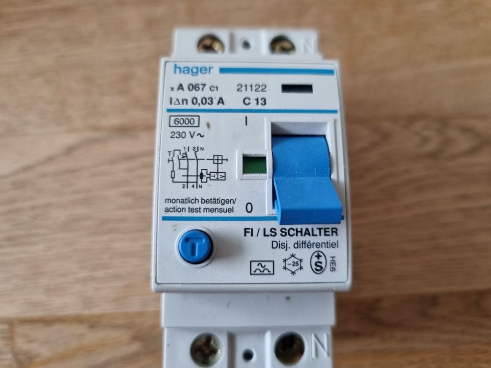 Hager FI/LS C13 30mA (Gebraucht) in Thun für CHF 25 – mit Lieferung auf ...