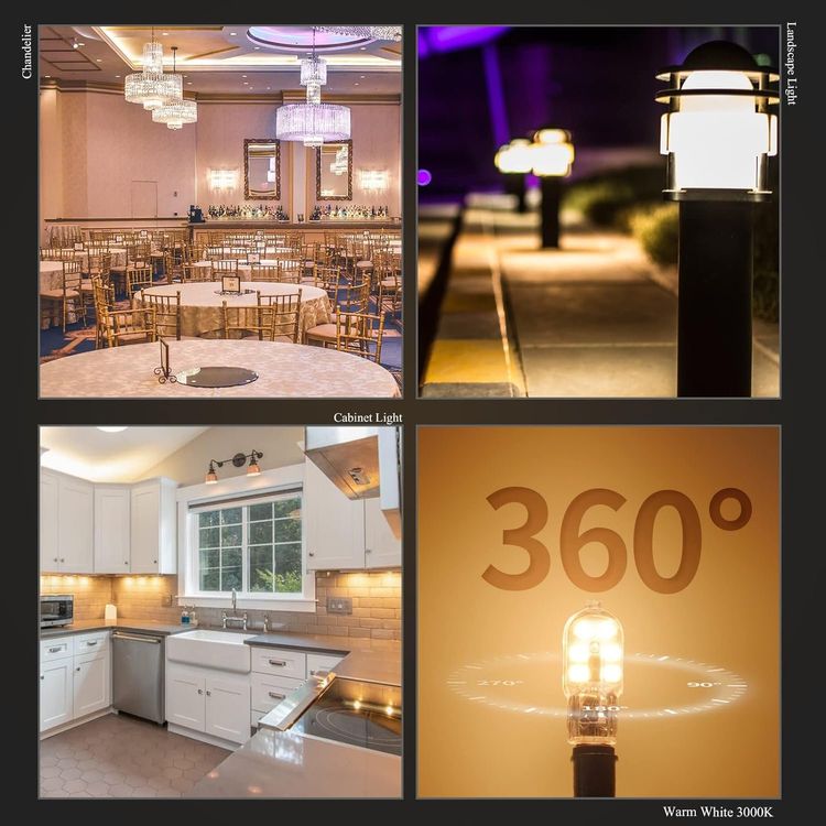 G4 LED Lampen Warmweiß 3000K 12V 5er-Pack Flimmerfrei (Neu (gemäss ...