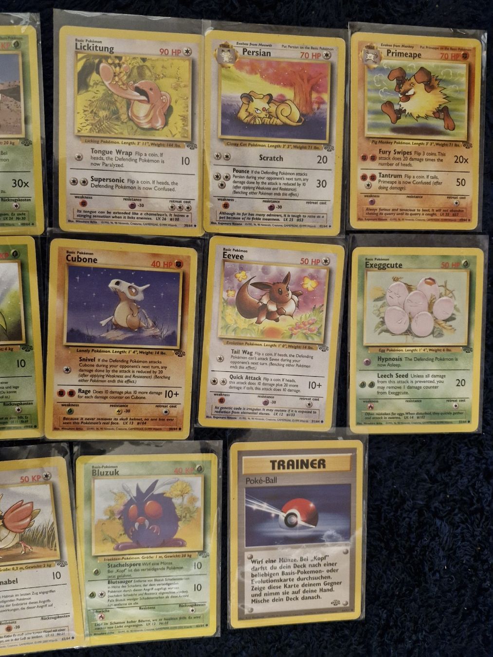 Pokemon Karten Set, jungel set, 23 der 64 Karten (Gebraucht) in Muri AG ...