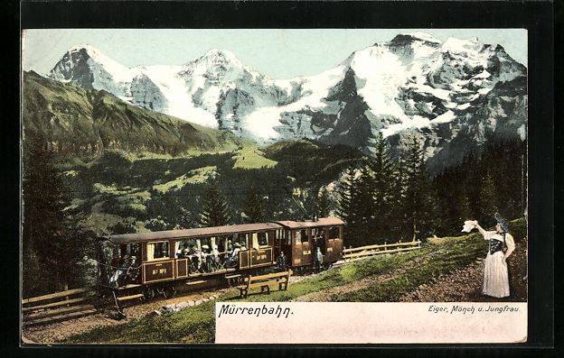 Mürrenbahn, Eiger, Mönch und Jungfrau, (Antik) in Berlin für CHF 6 ...