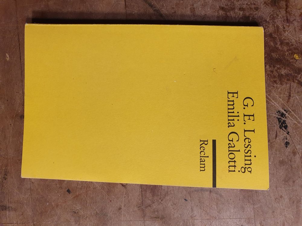 Emilia Galotti – G.E. Lessing (Gebraucht) in Zürich für CHF 2 – nur ...