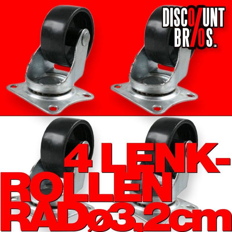 NEU MINI LENKROLLEN 32mm ROLLEN 4erSet | Kaufen auf Ricardo
