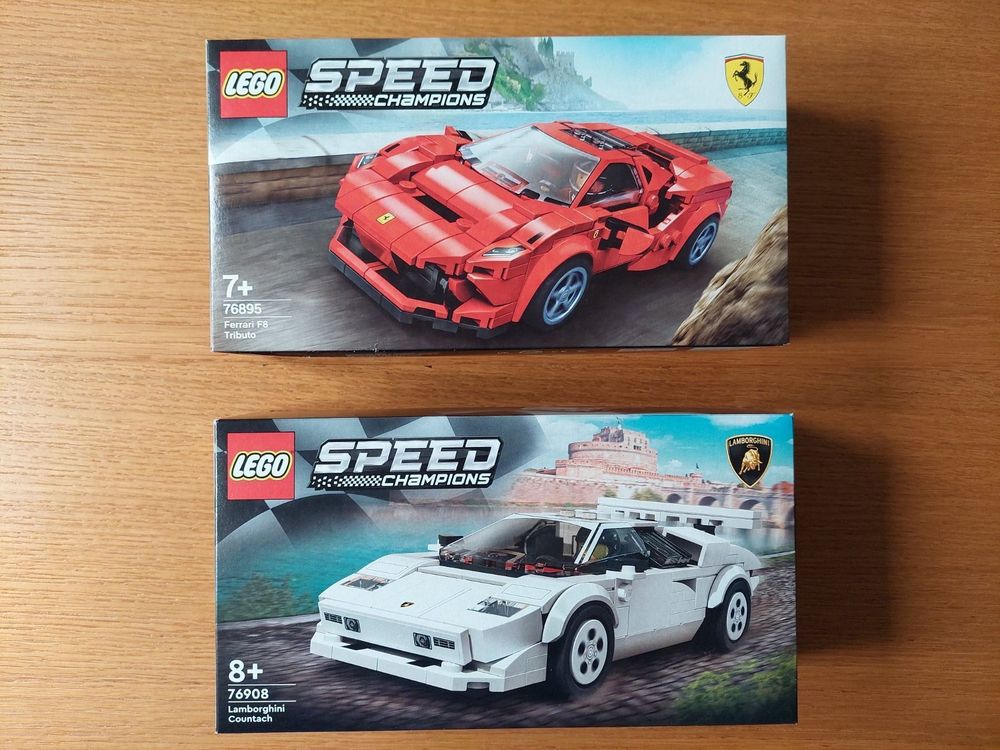LEGO Lamborghini Countach und Ferrari F8 (Neu und originalverpackt) in ...