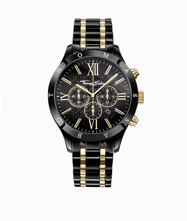 Uhr Gold Schwarz Herren