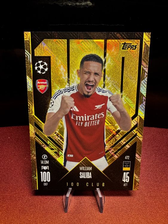 Match Attax 24/25 / William Saliba / 100 Club / Nr. 472 (Neu (gemäss Beschreibung)) in Berneck ...