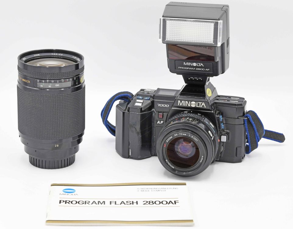 Minolta 7000 + 35-70mm F/4 + Flash 2800 + 28-200mm (Gebraucht) in ...