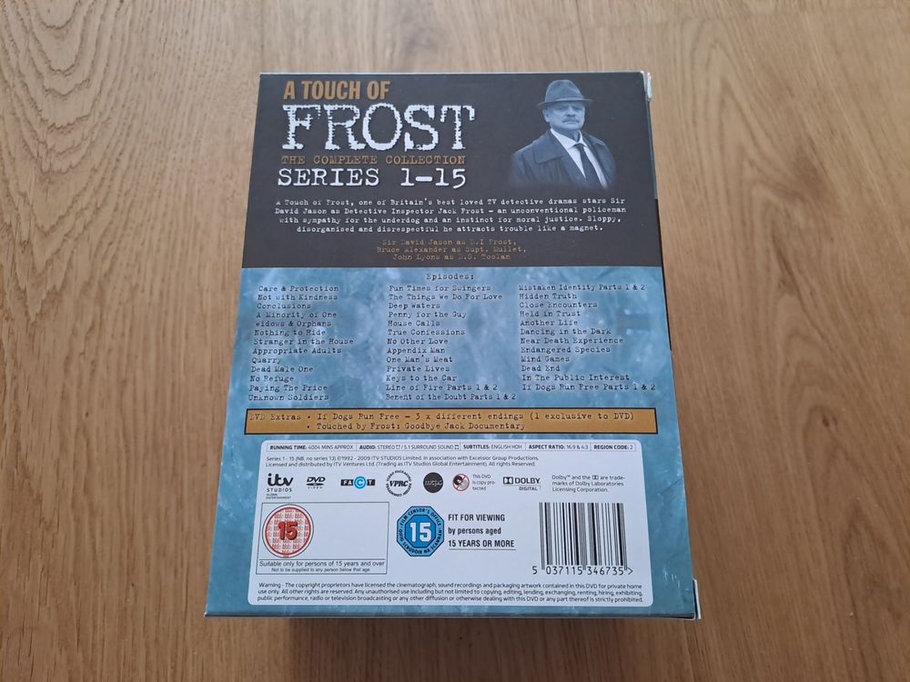 A Touch of Frost The Complete Collection Series 1 – 15 Engli (Gebraucht ...