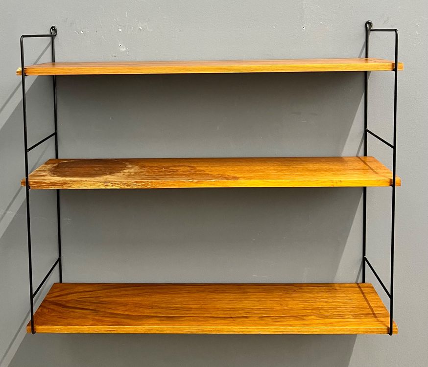 Mid Century String Regal Teak farbig Bauhaus Design | Kaufen auf Ricardo