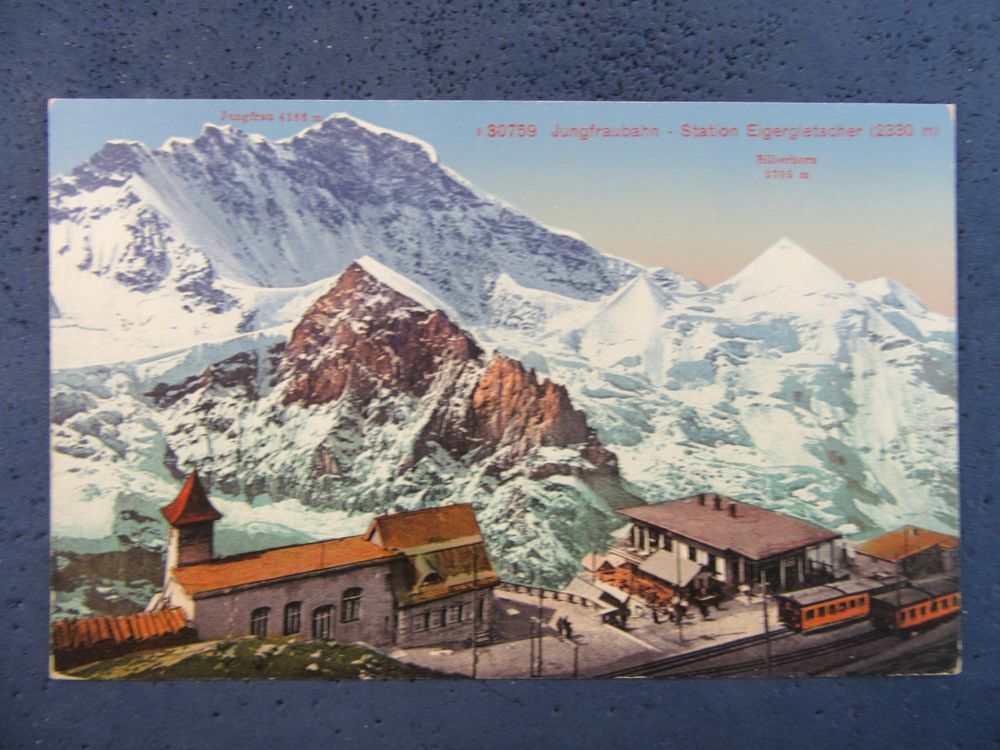 AK BEO JUNGFRAUBAHN STATION EIGERGLETSCHER ZUG (Gebraucht) in Ettingen für CHF 4.95 – mit ...