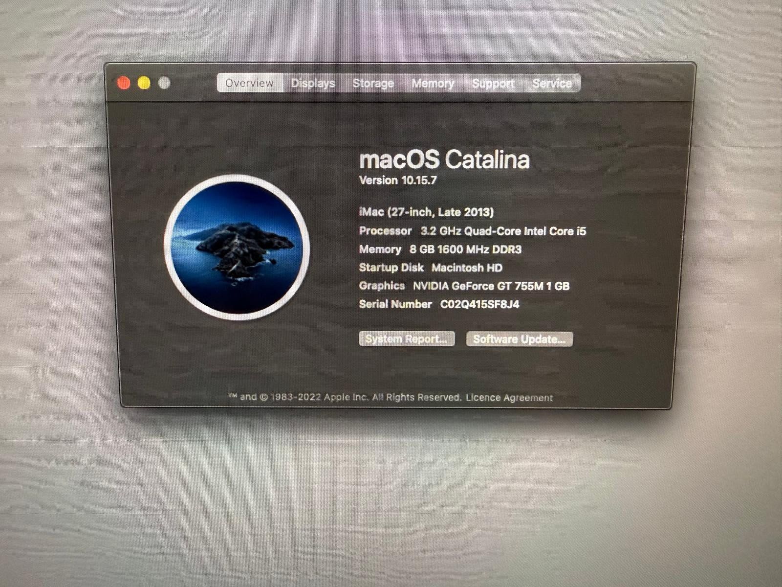 iMac 27" (2013), 8MB RAM, 1TB HDD, Catalina - Top Zustand! (Gebraucht ...