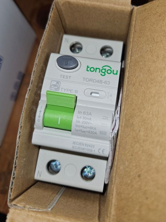 Fehlerstromschutzschalter RCD FI Typ B Allstromsensitiv! (Neu und ...