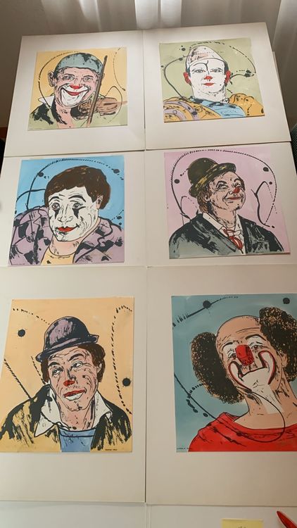 Berühmte Circus Clowns Bilder 1991 (Hans M. Zbinden ) (Neu (gemäss Beschreibung)) in Bad Ragaz ...