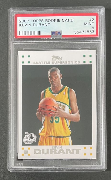 NBA Kevin Durant 2007-08 Topps Rookie Card PSA 9 | Kaufen auf Ricardo