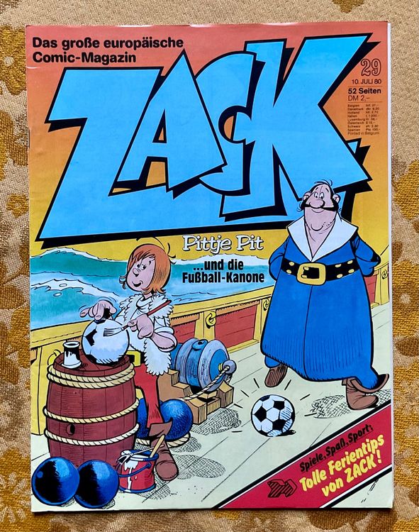 Zack Heft Nr 29 von 1980 (Gebraucht) in Endingen für CHF 2 – mit Lieferung auf Ricardo kaufen