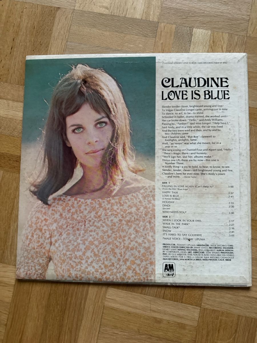 Claudine Longet "Love Is Blue" LP Bardot Françoise Hardy (Gebraucht) in ...