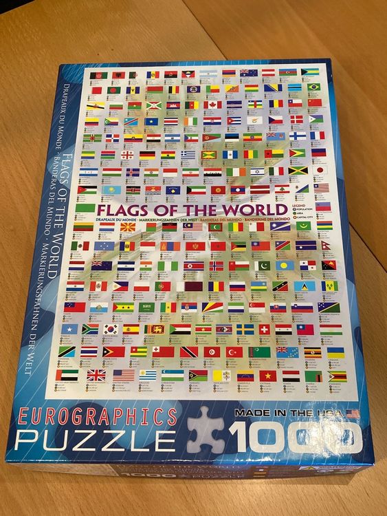 Eurographics Puzzle Flaggen der Welt 1000 Teile | Kaufen auf Ricardo