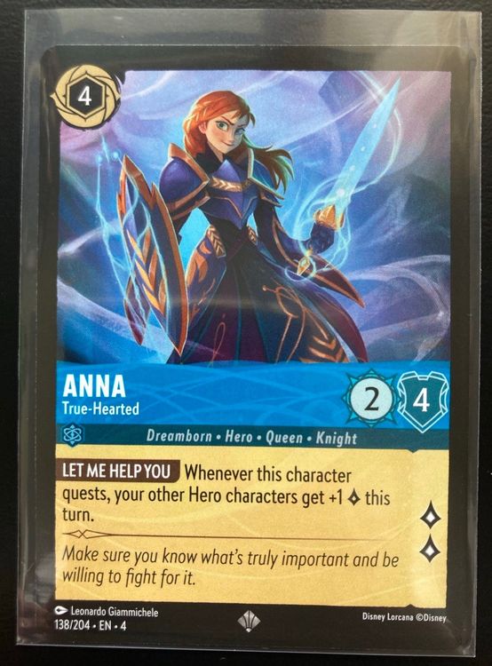 Lorcana Disney - ANNA 138/204 EN 4 - Super Rare | Kaufen auf Ricardo