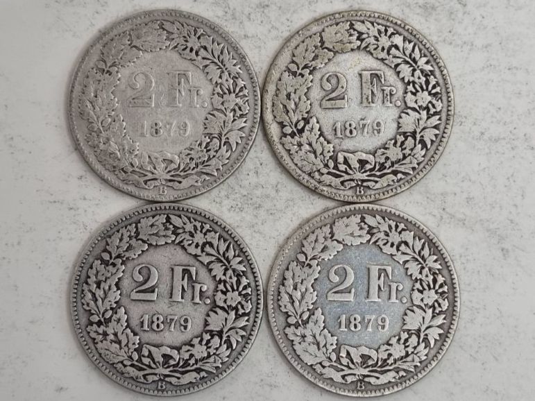 2 FR 1879 Seltene Jahre Lot 4 Stück (Gebraucht) in Bure für CHF 63.9 ...