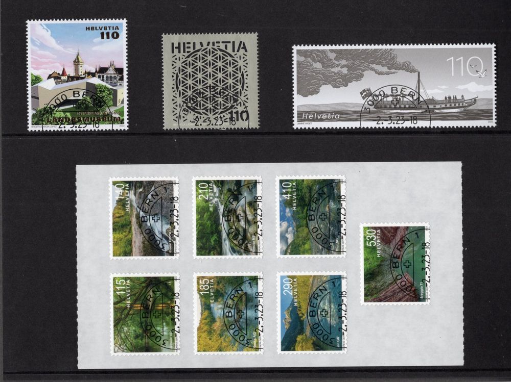 Jahressammlung der CH Post 2023, Ersttagsstempel Bern (Gebraucht) in Adligenswil für CHF 40 ...