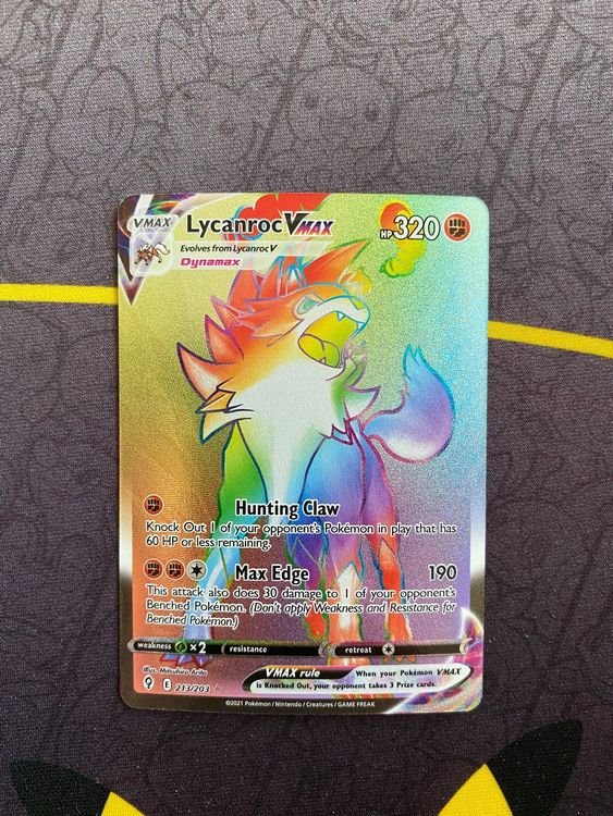 Pokemon Evolving Skies Lycanroc Vmax (Gebraucht) in Orpund für CHF 20 ...