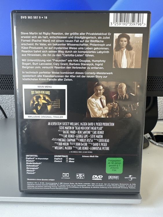 Tote tragen keine Karos DVD mit Steve Martin - Rarität! (Neu (gemäss ...