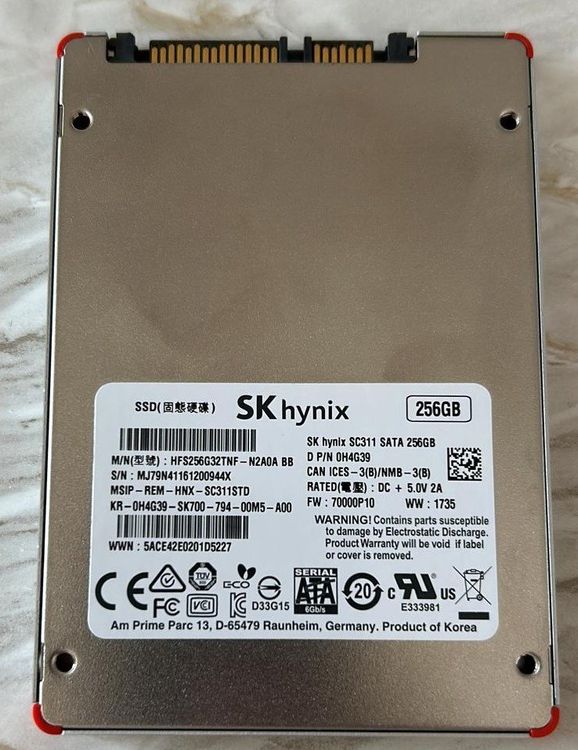 SK Hynix SSD interne SATA 256Go | Kaufen auf Ricardo