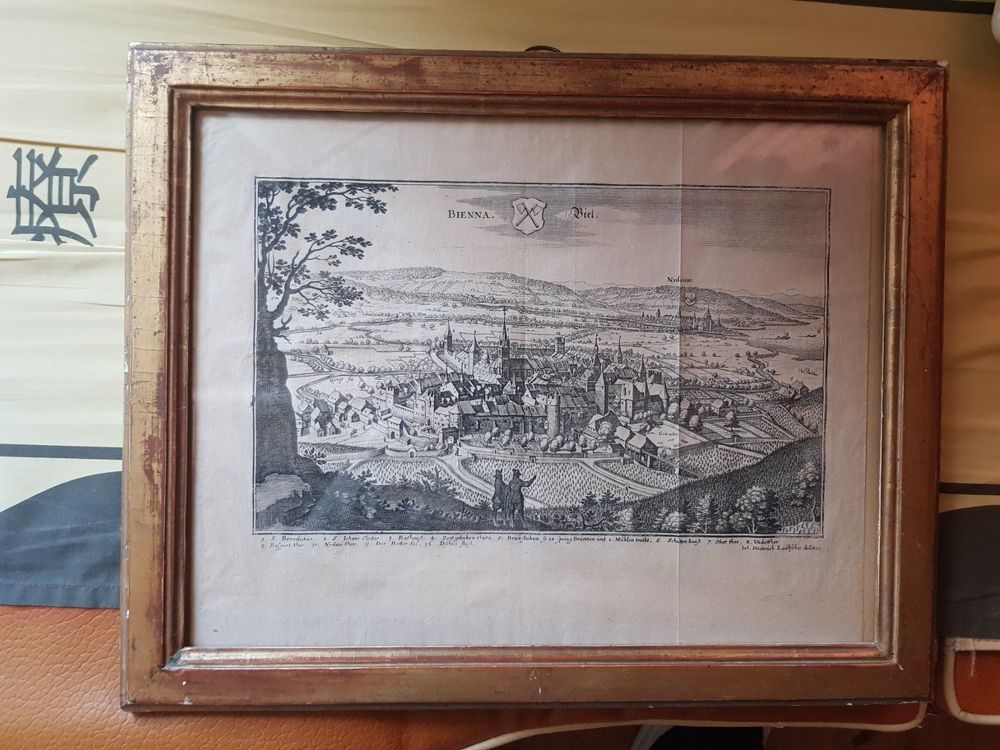 Stich Merian - Biel Bienna - 1654 - Joh. Heinrich Laubscher (Gebraucht ...