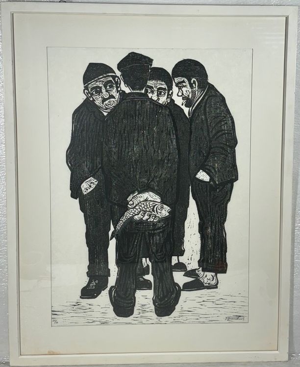 Paul Franken (1921-2003) Grosses Holzschnitt Handsigniert/Nr (Gebraucht ...