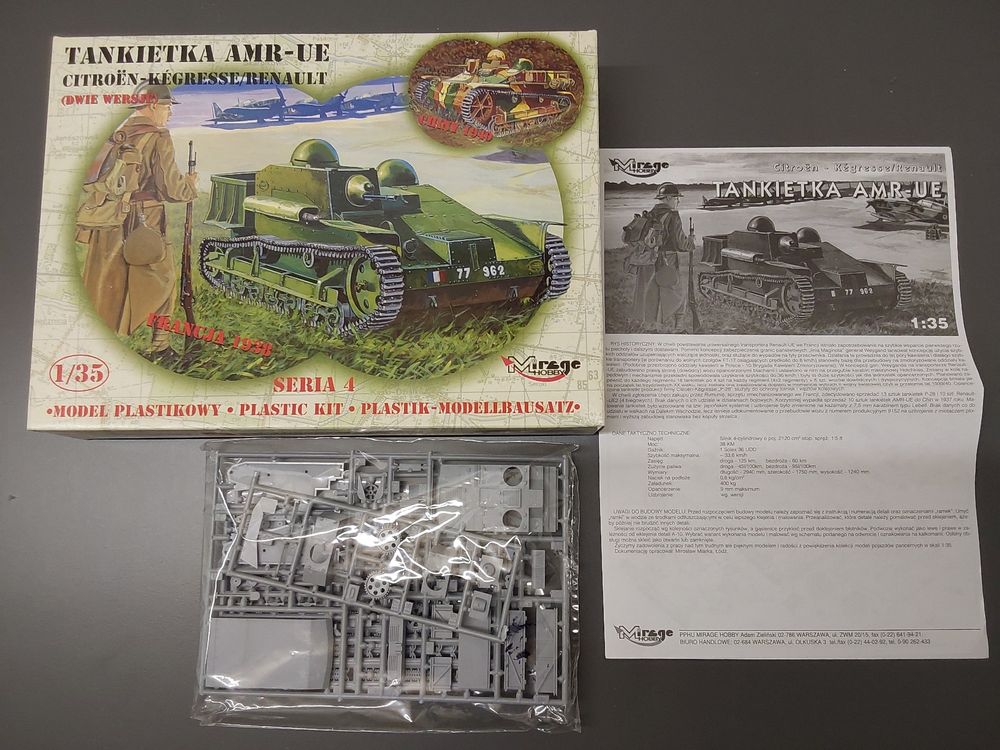Panzer Modellbausatz Tankette AMR-UE 1:35 OVP Mirage (Neu (gemäss ...