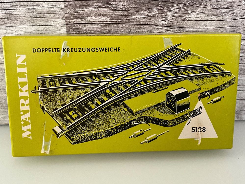 Märklin 5128 _ doppelte Kreuzungsweiche _ in OVP _ Spur H0 (Gebraucht ...