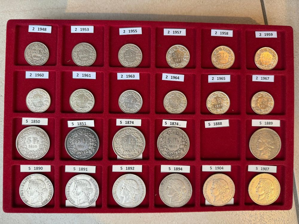 Münzsammlung 1850 - 1969, Fast Komplett mit seltenen Stücken (Gebraucht ...