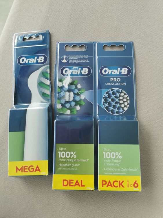 Oral-B Aufsteckbürsten Deal Pack Mega Cross Action neu (Neu und originalverpackt) in Dübendorf ...