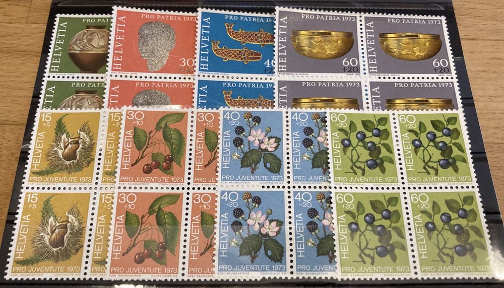 1973, PP und PJ Viererblöcke (**) Sammlung oder Frankatur !! | Kaufen auf Ricardo